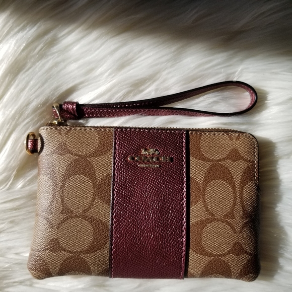 Coach | Accessories | Coach Wristlet Wallet With Cute Charms | Poshmark
